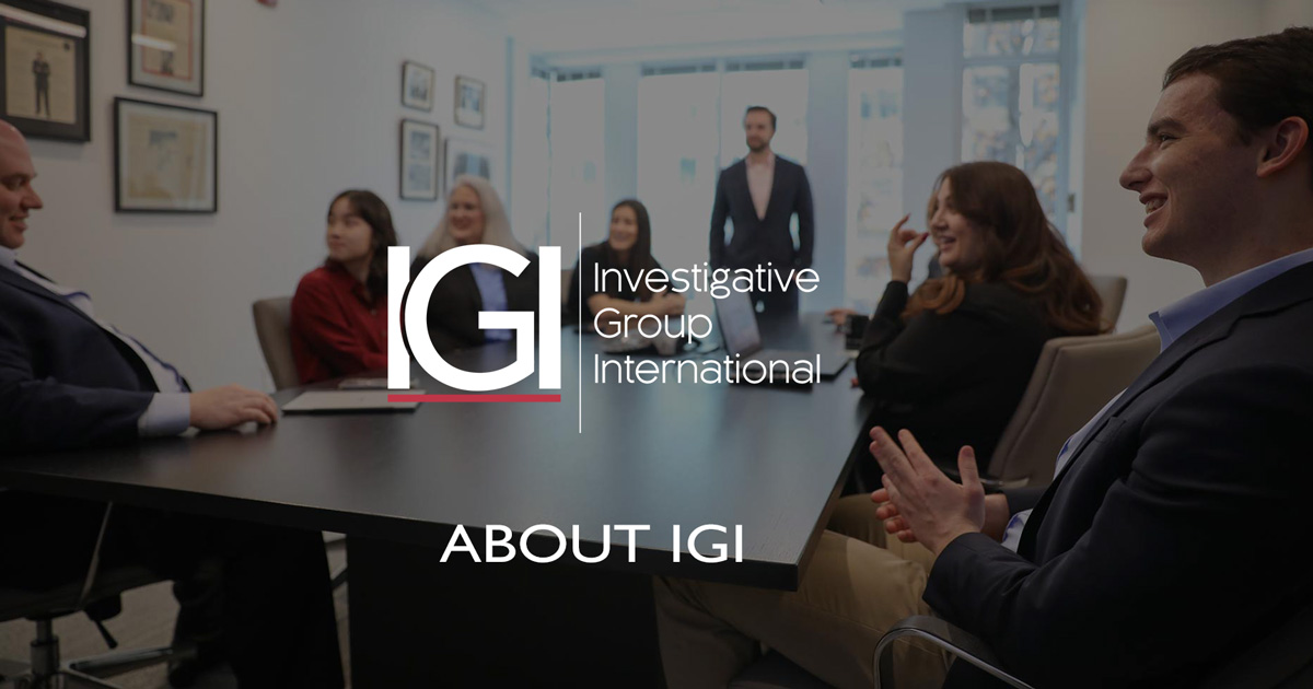 IGI | Investigative Group International | About IGI