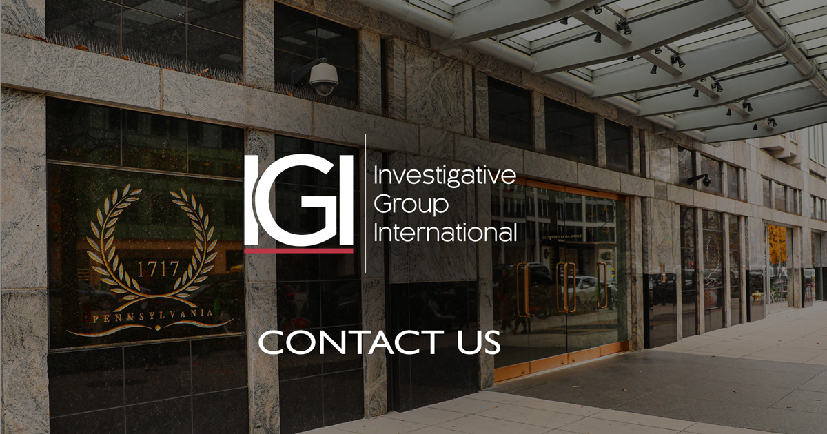 IGI | Investigative Group International | Contact Us