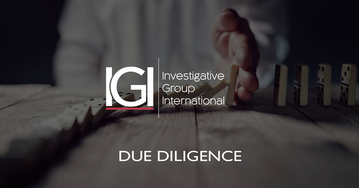 IGI | Investigative Group International | Due Diligence