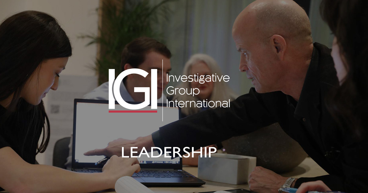 IGI | Investigative Group International | Our Leadership