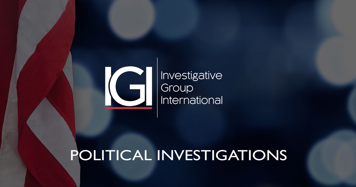 IGI | Investigative Group International | Political Investigations